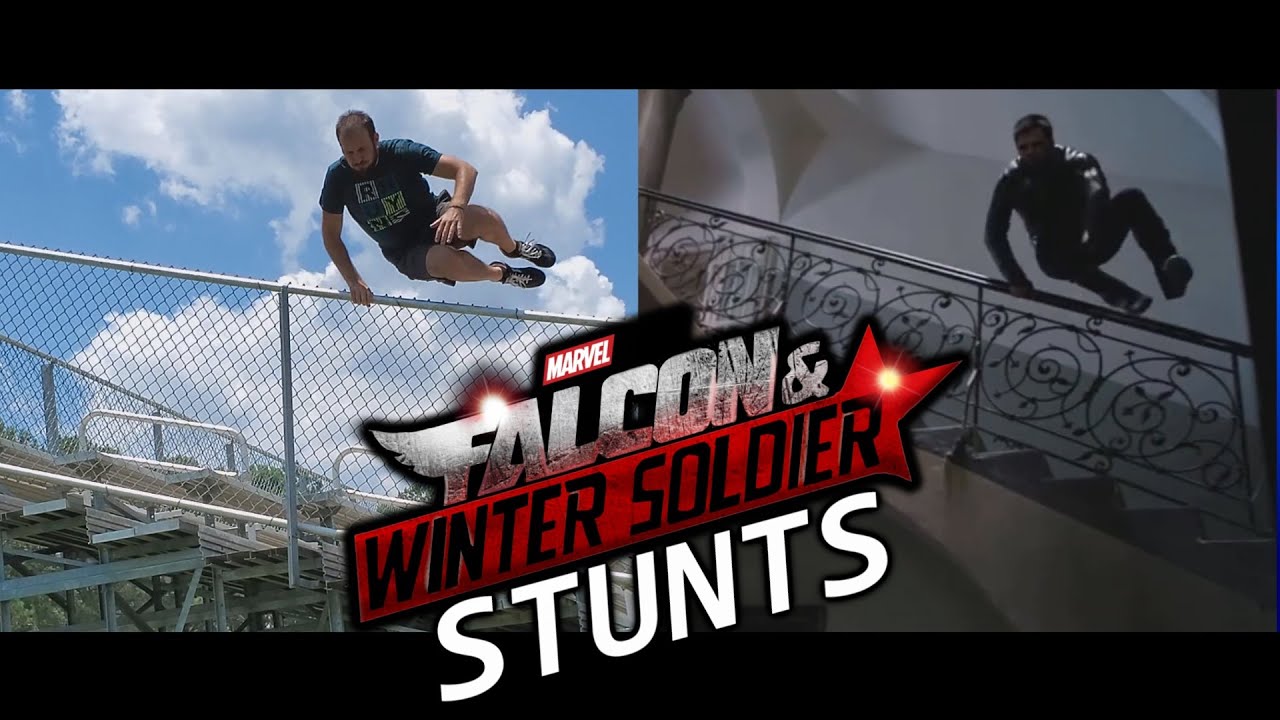 Stunts From Falcon And Winter Soldier In Real Life - YouTube