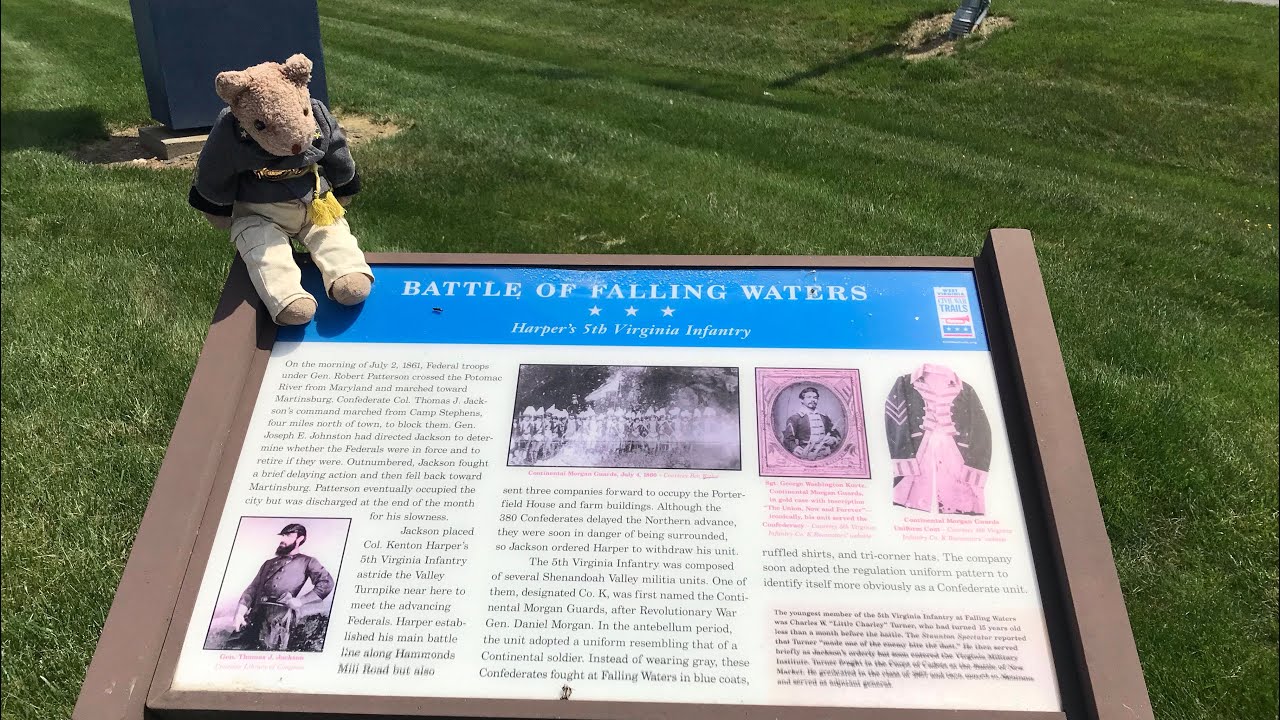 Falling Waters Battlefield july 2, 1862 - YouTube