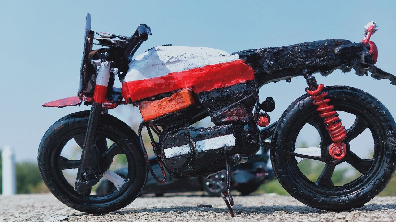 handmade yahama #rx100 bike scale modal // toys custom made // unboxing ...