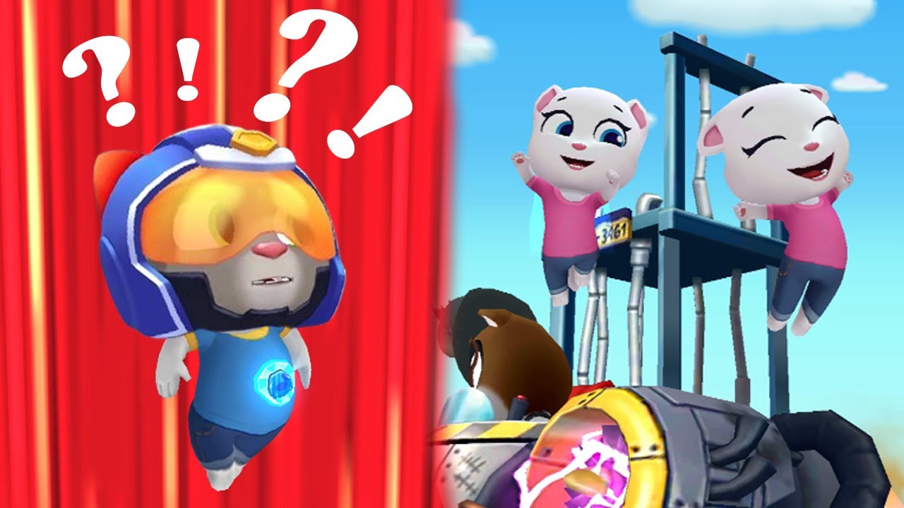 Talking Tom Hero Dash 2 Heroes Trooper Tom X Angela Defeated The All ...