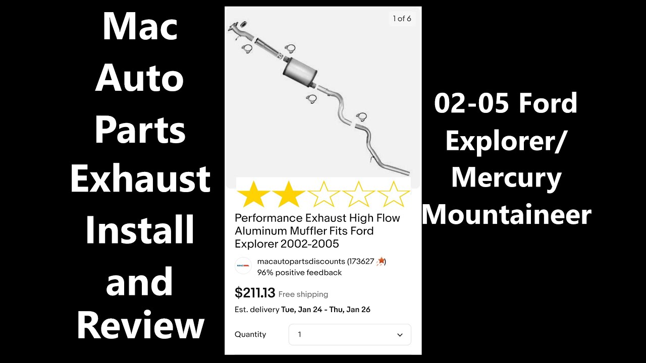 Mac Auto Parts (Ebay) Exhaust - Sound Clips, Install, and Review - YouTube