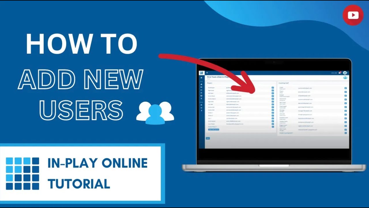 Adding Users - In-Play Online - Video Analysis - YouTube