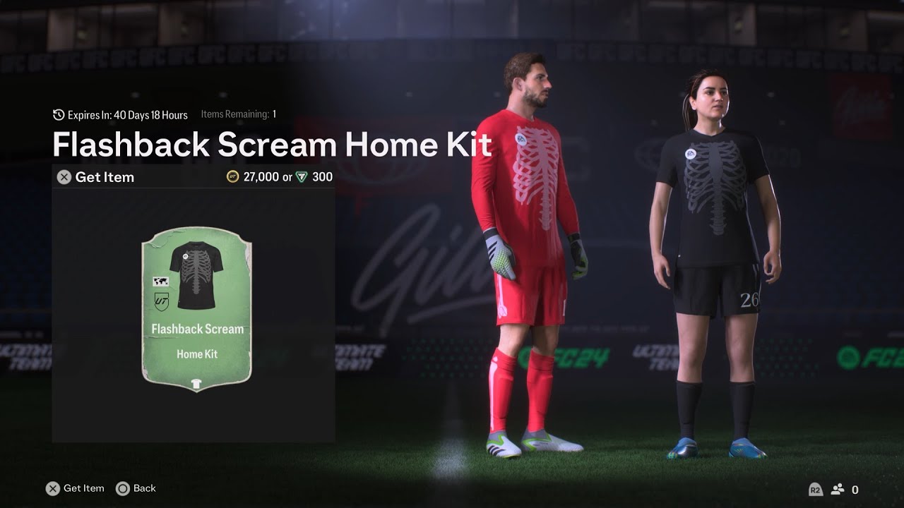 【一球】EA FC 24 | Flashback Scream Home Kit - YouTube