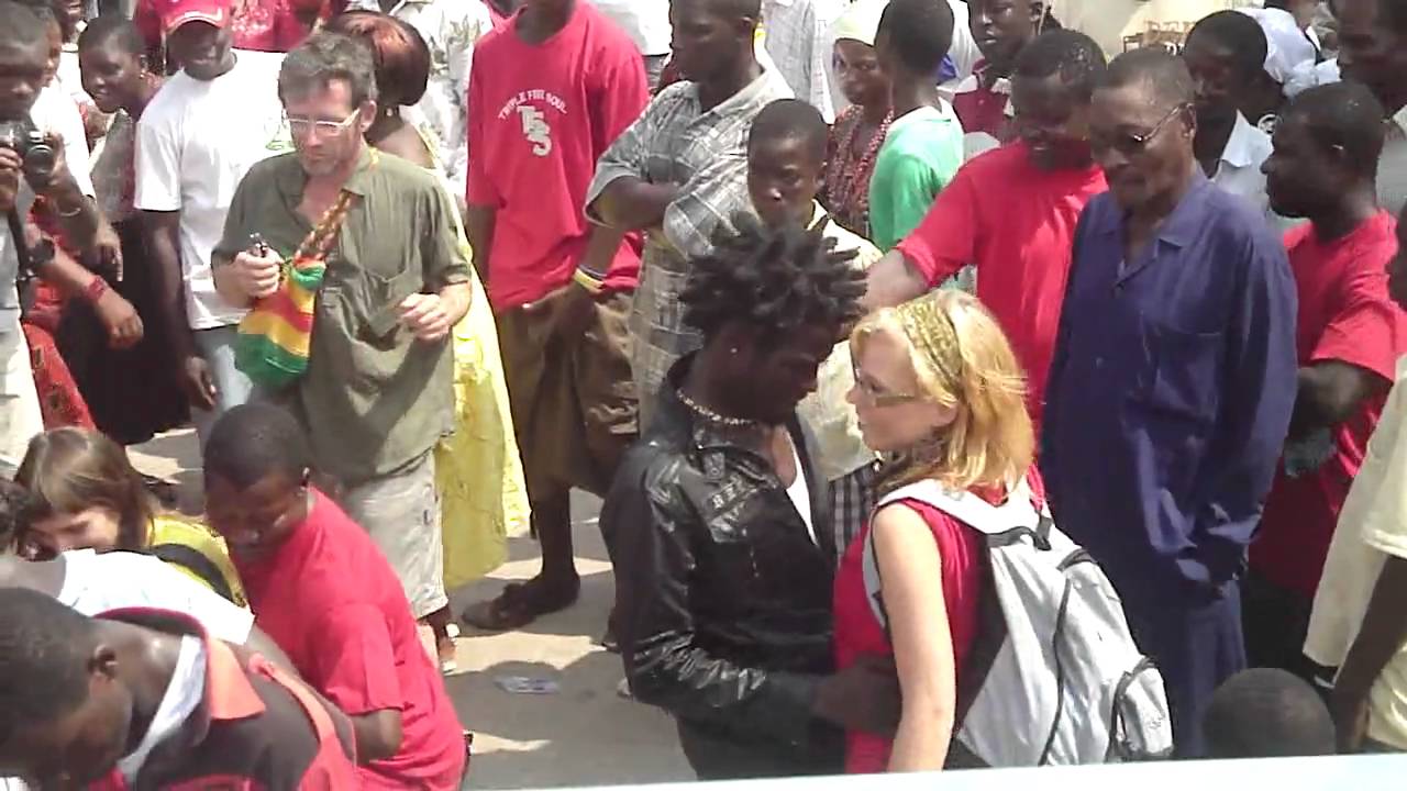 Tourists dancing at the Homowo festival 2010 (from mokocharlie.com ...