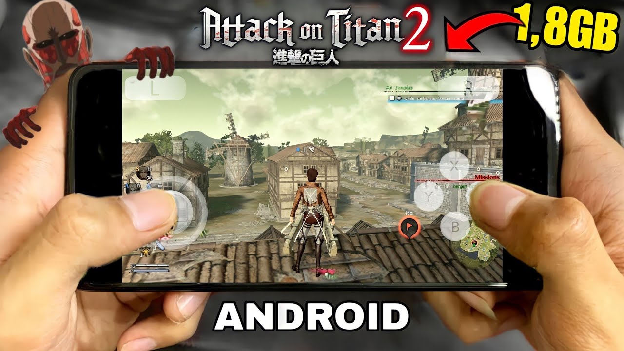(1,8GB) Main Game Attack on Titan 2 di Android OFFLINE | Ga ada TITAN ...
