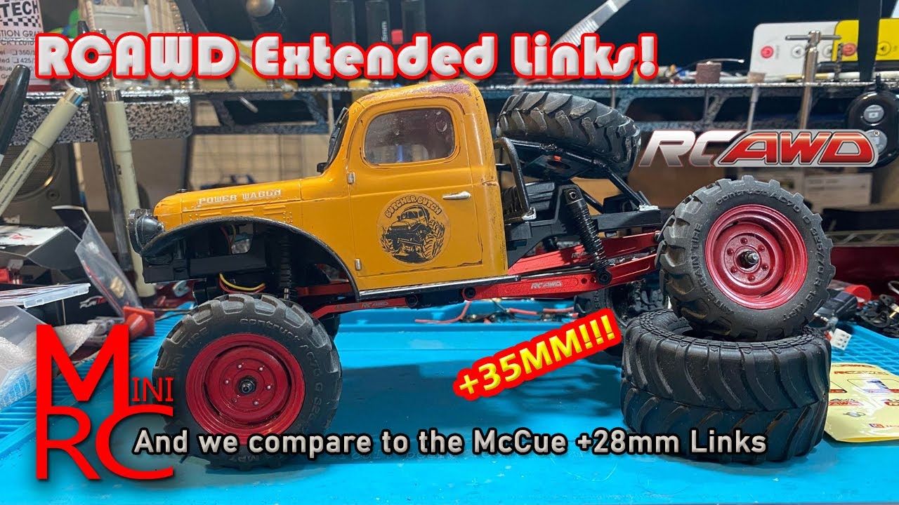 FCX24 - We install the RCAWD 35mm extended links and compare to McCue RC’s 28mm rear links ...