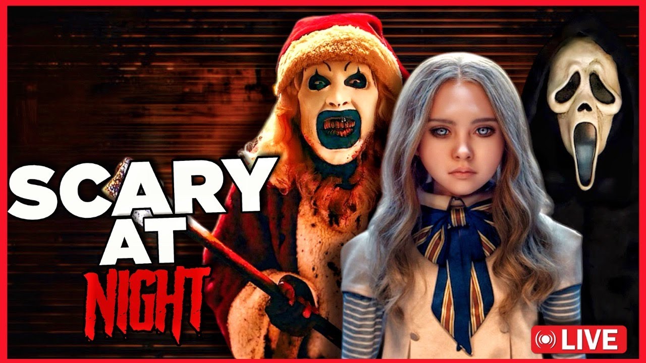 SCARY AT NIGHT **LIVESTREAM** TERRIFIER 3 & 4 ,HALLOWEEN FRANCHISE ...
