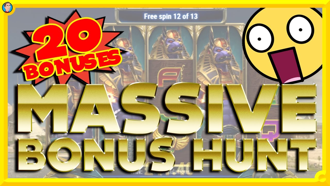 MASSIVE Progressive Bonus Hunt - 20 BONUSES COLLECTED!! - YouTube