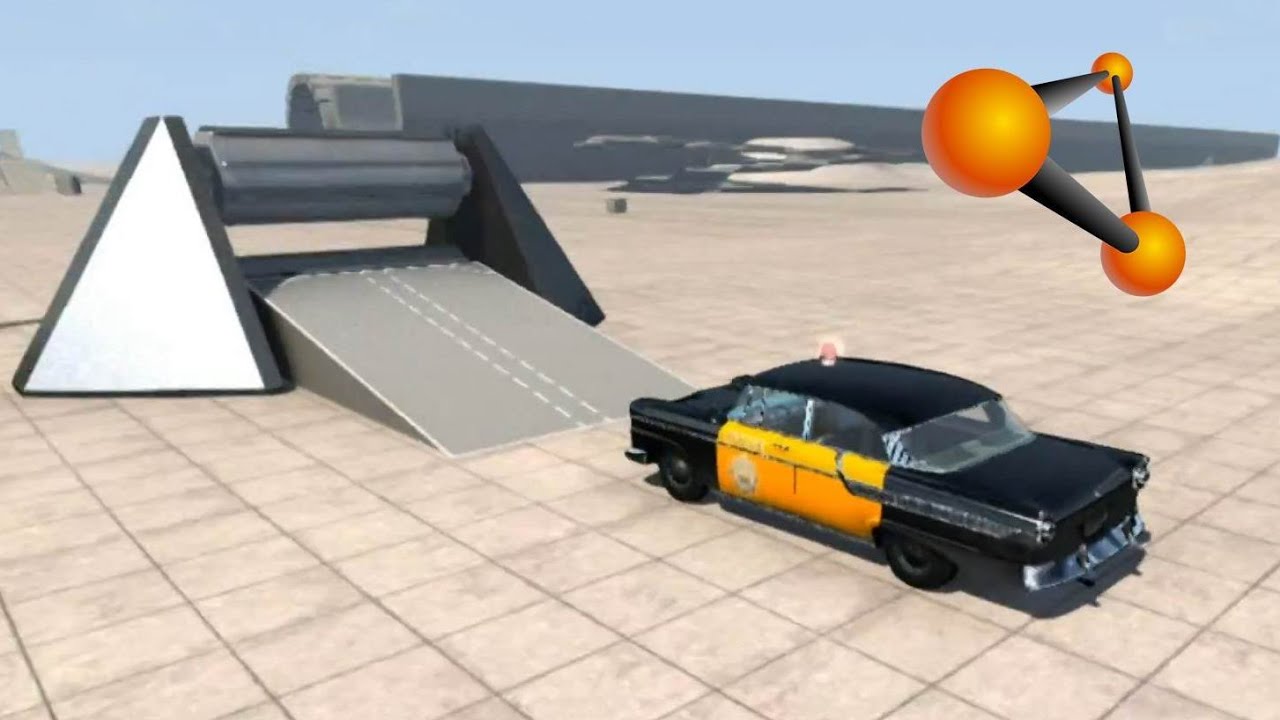 BeamNG Drive / Gridmap / Crash Testing Smith Custom 200 Police Special ...