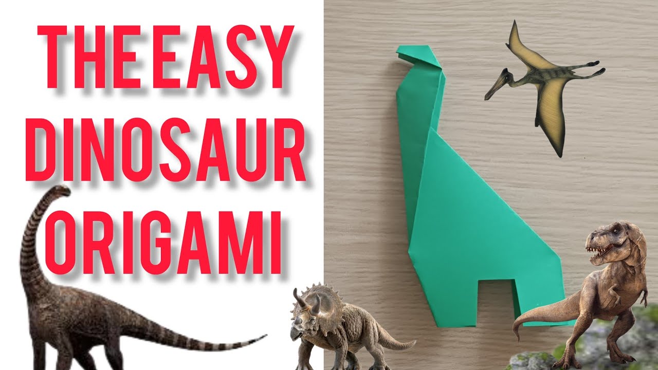 DINOSAUR ORIGAMI😍🦕 Back to Jurassic world 🤩 #art #origami #dinosaur # ...