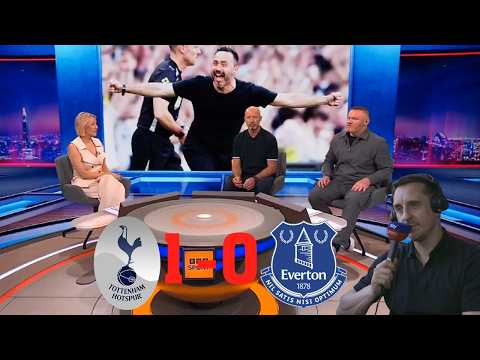 MOTD Tottenham vs Everton 1-0 Gary Neville, Alan Shearer And Wayne Rooney Review | All Reaction