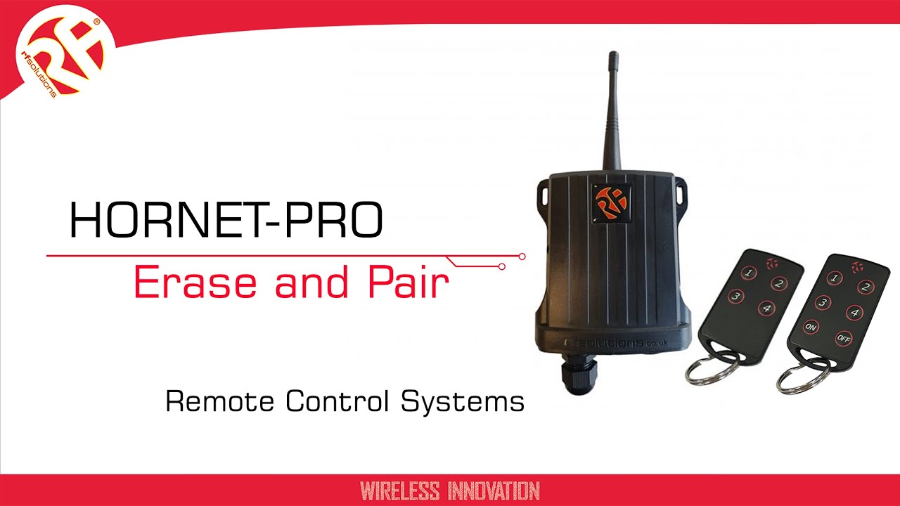 HORNETPRO | How to Erase and Pair with a Transmitter | Remote Control ...
