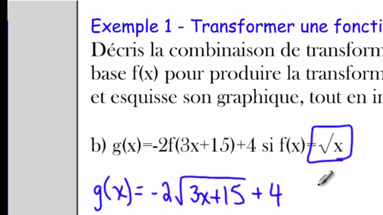 Les combinaisons de transformations - YouTube