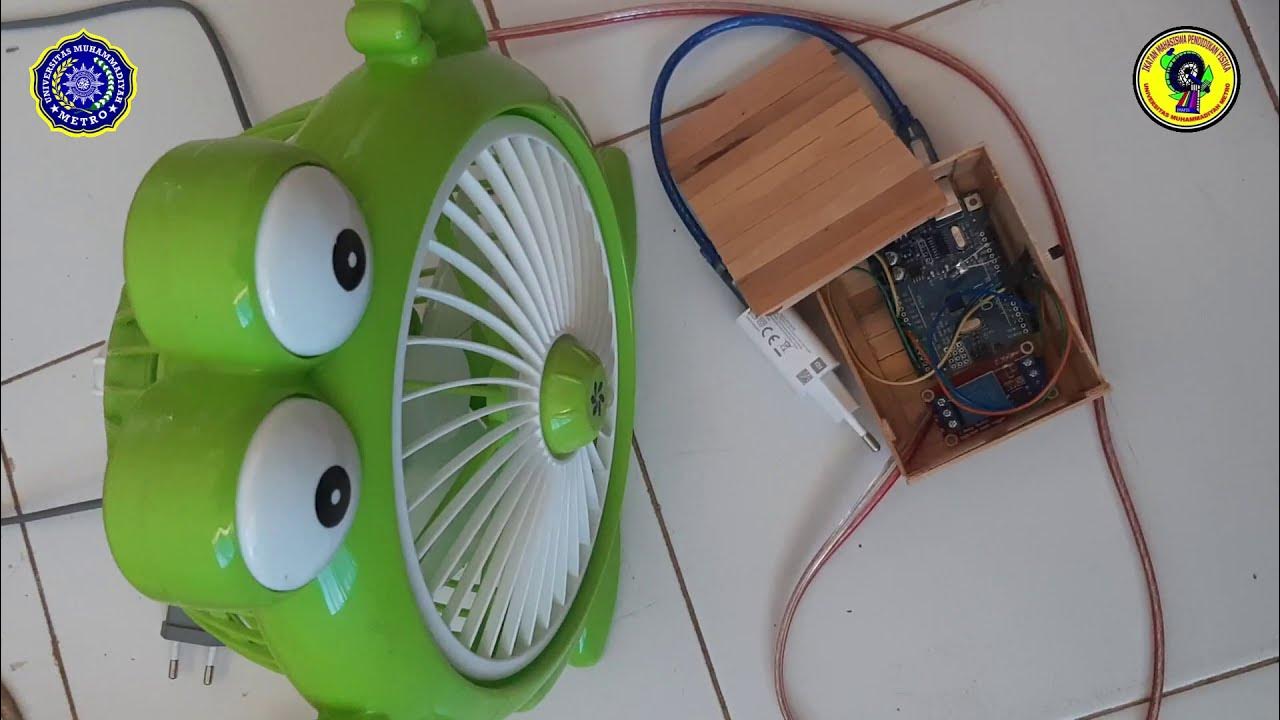 PENDINGIN OTOMATIS..KIPAS OTOMATIS MENGGUNAKAN SENSOR SUHU LM35 - YouTube