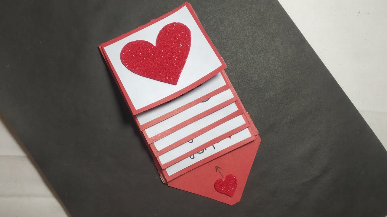 Diy waterfall card for multiple messages | How to make waterfall card ...