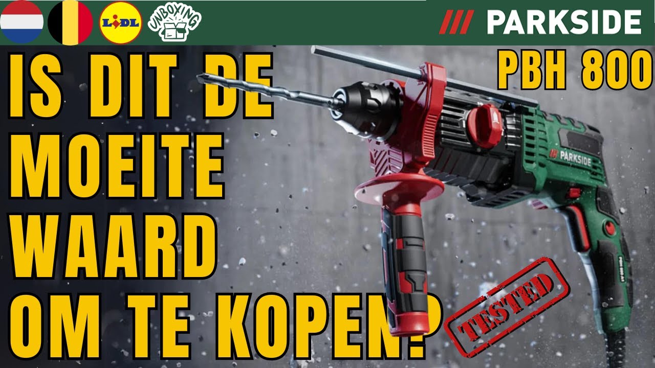 BOOR- EN BEITELHAMER Parkside PBH 800 A1 DUTCH NEDERLANDS BELGIUM LIDL ...