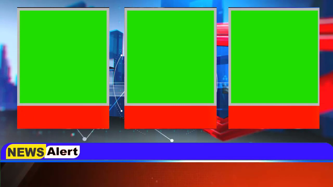 News Studio Green Screen Background -News frame Free - YouTube