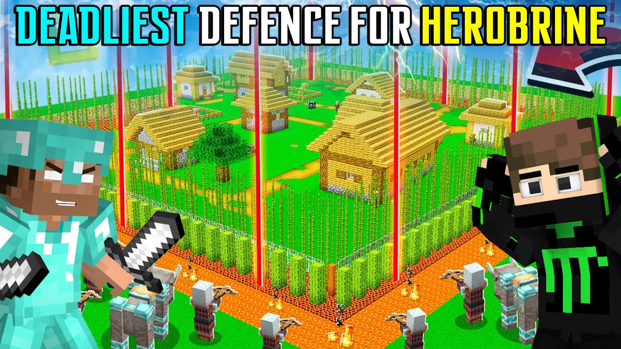 😱WE MADE MOST DEADLIEST DEFENCE SYSTEM FOR MINECRAFT POWERFUL MOB FOR ...
