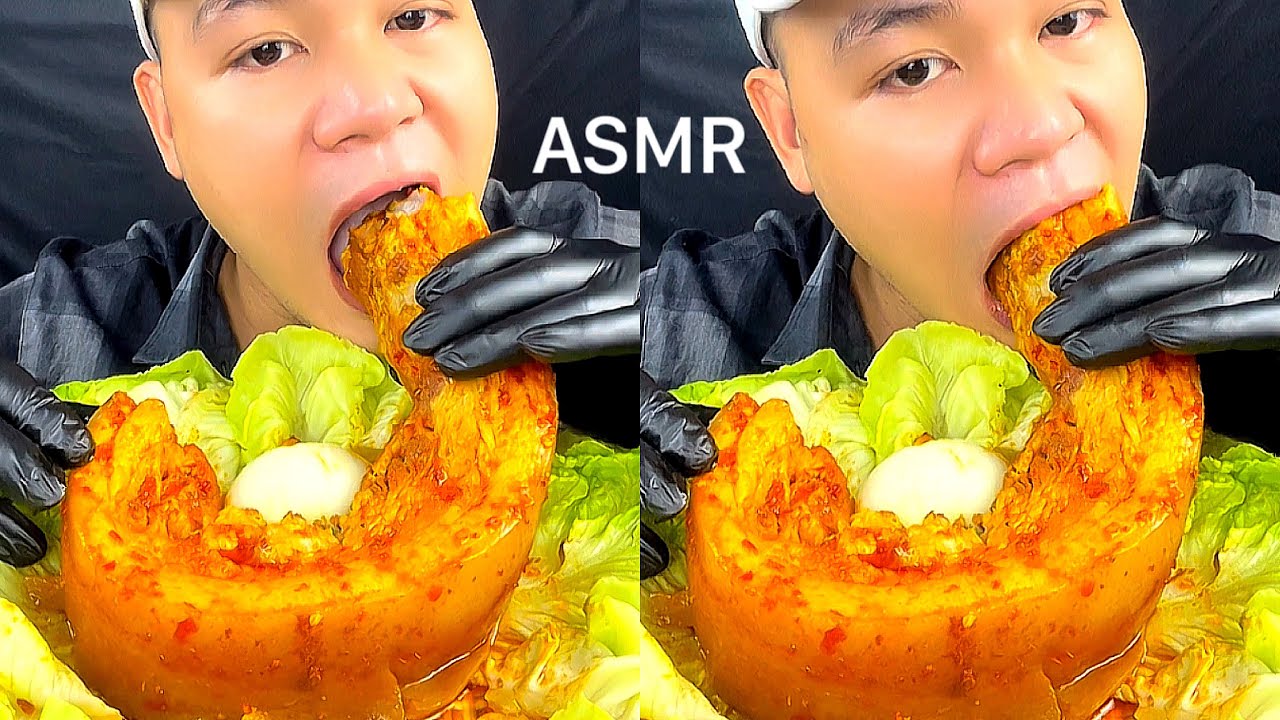 ASMR EATING Super Fatty Pork Fat. Eating Sounds. Ăn Thịt Mỡ Lợn Siêu ...