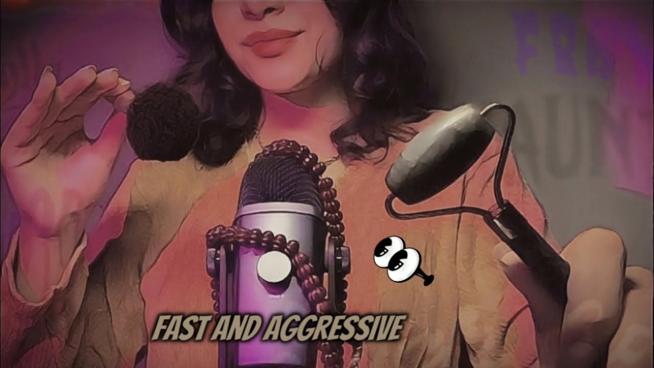 FAST & AGGRESSIVE ASMR | TABLE TAPPING,MIC SCRATCHING,CAMERA TOUCHING ...