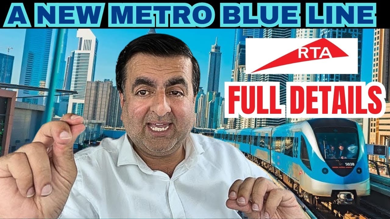 Metro blue line biggest RTA project in Dubai - YouTube