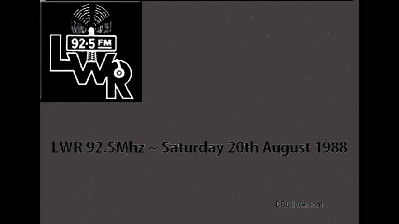 LWR 92.5Mhz ~ 20/08/1988 ~ London Pirate Radio [R002S2] - YouTube