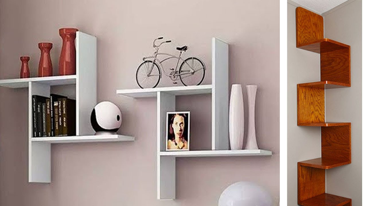 DIY Floating Shelves | Home Interior Wall Decoration | Wood Corner ...