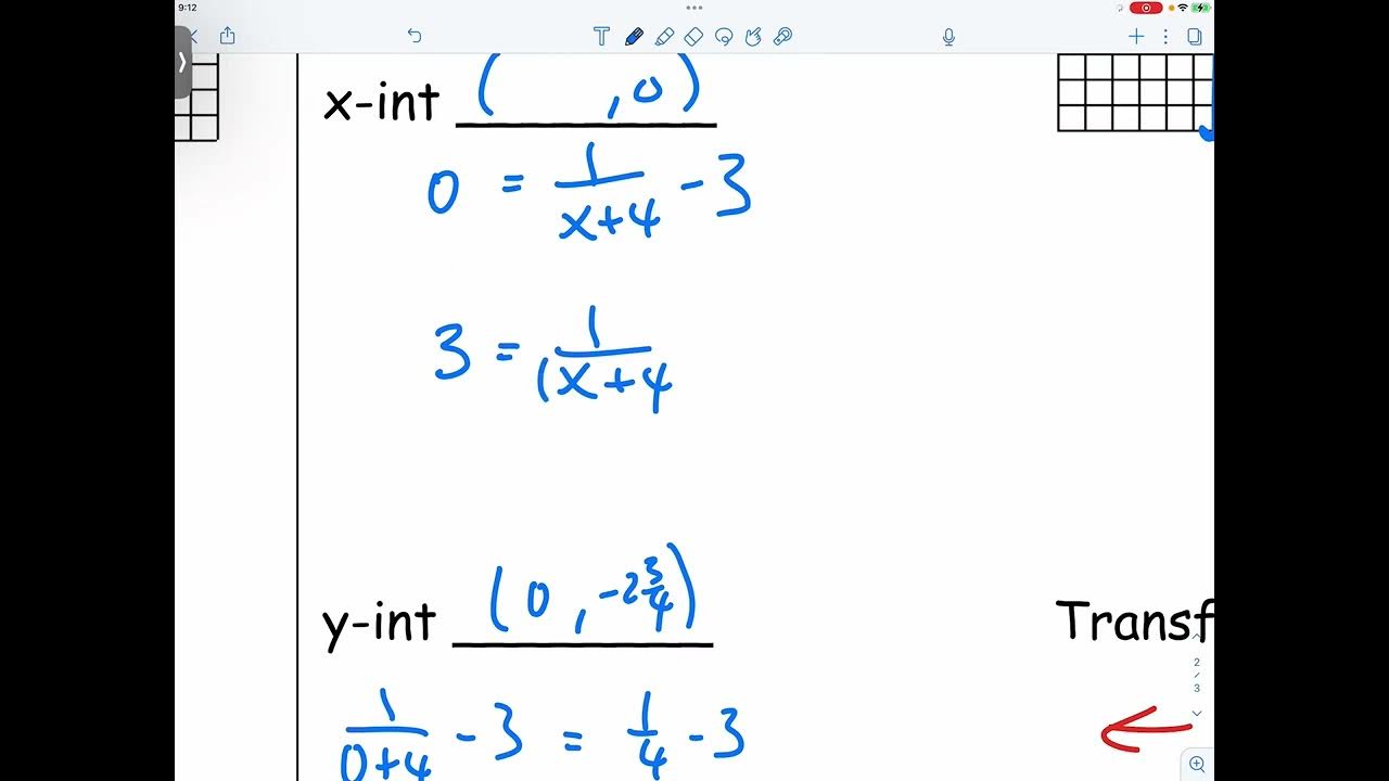 [Alg2] Graphing Reciprocal Functions: Example 4 (Mixed transformations) - YouTube