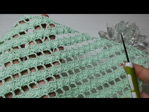 🙉You won't BELIEVE how EASY💫 this crochet slanted shells stitch pattern ...