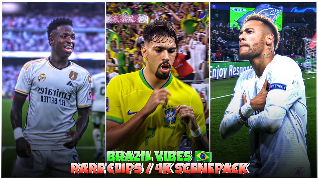 All Brazilian Players Dance / RARE CLIPS SCENEPACK 4K (With AE CC and ...