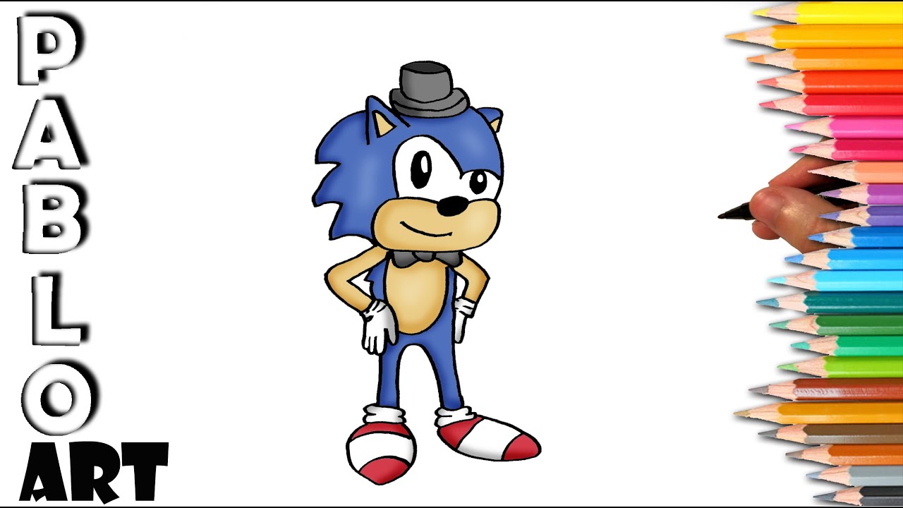 How to draw Clone Sonic from Five Nights At Sonic's | Learn to Draw ...