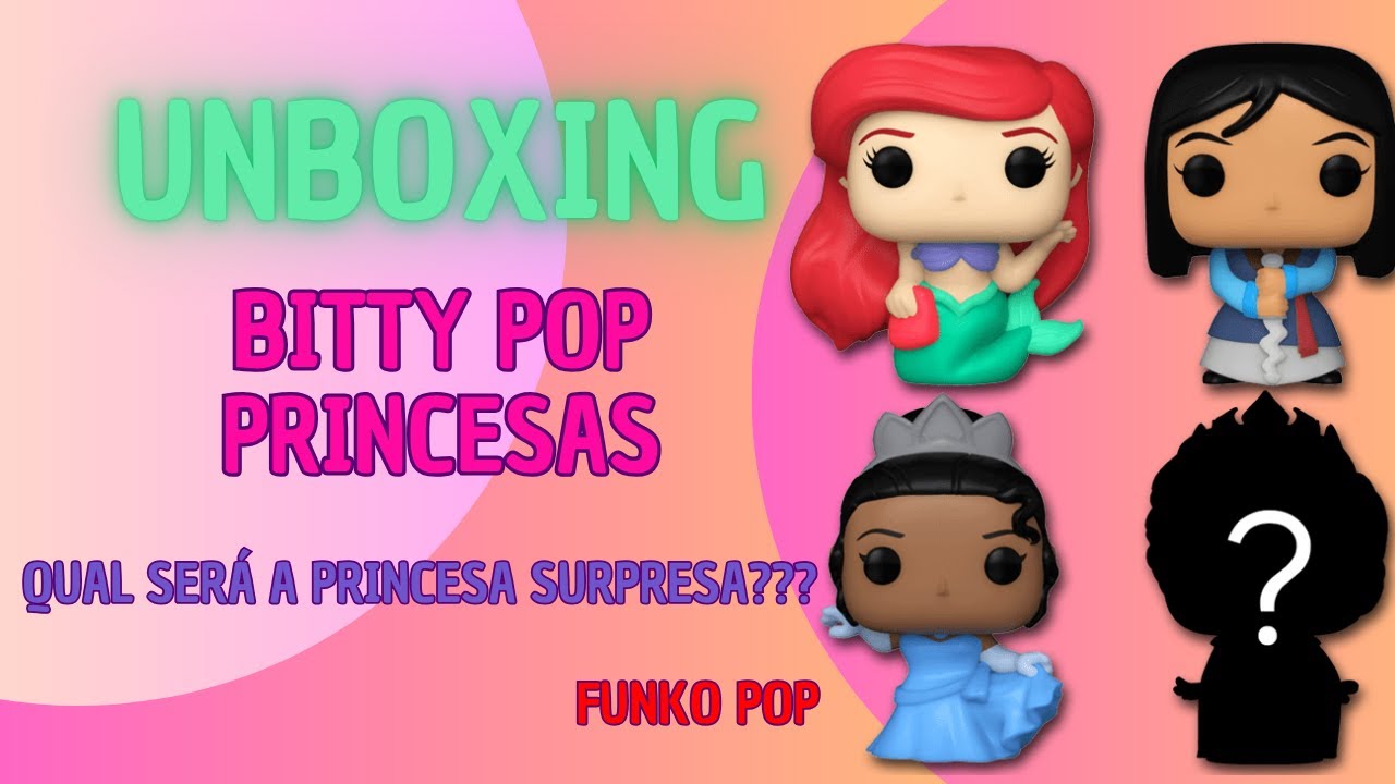 Unboxing - Bitty Pop Funko Princess Ariel Mulan Tiana - #funkopop # ...