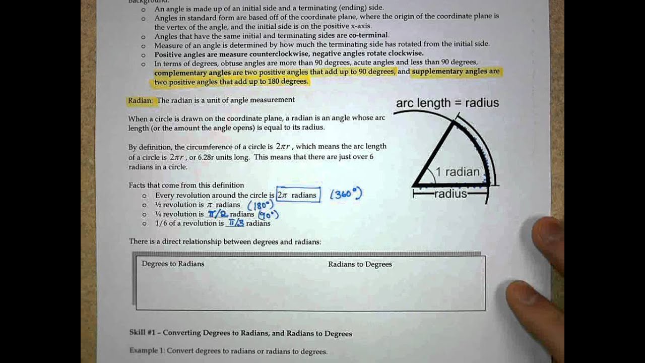 Advanced Pre-Calculus Section 4.1 (Notes Page 42) - YouTube