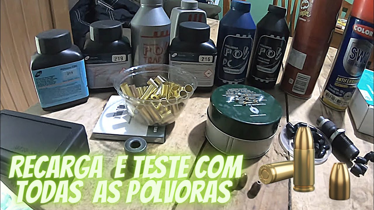 Usei todas as pólvoras na 9mm e fiquei surpreso CBC 216 e fox PC - YouTube