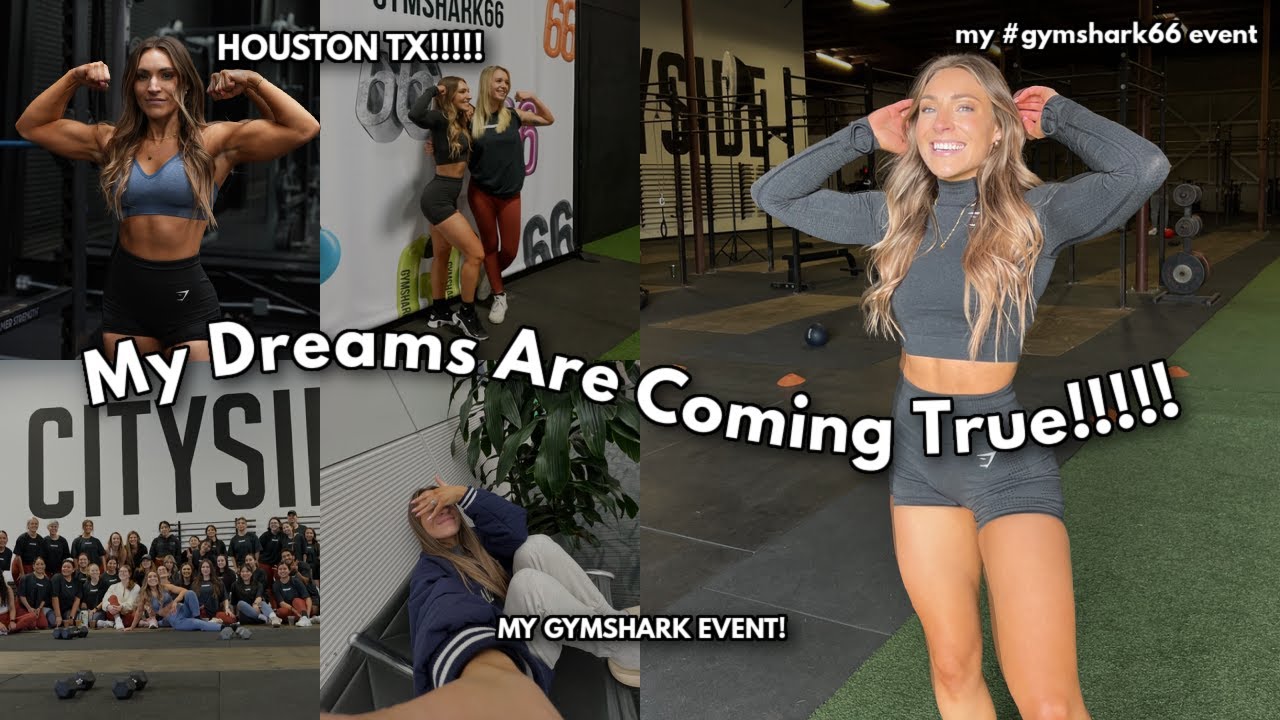 my GYMSHARK EVENT in HOUSTON!!!!!! a dream come true!!!!!! - YouTube