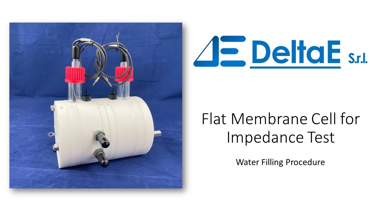 Flat Membrane Cell for Impedance Test - Filling Procedure - YouTube