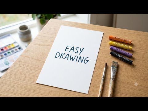 Easy sunset scenery  🌅 drawing for beginners/ anyone can do it #art #sunset #easy 