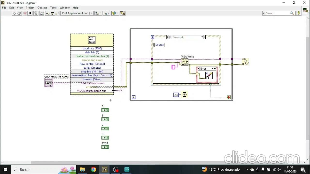 Encender LEDs del Arduino desde LabView - Comunicación serial - YouTube