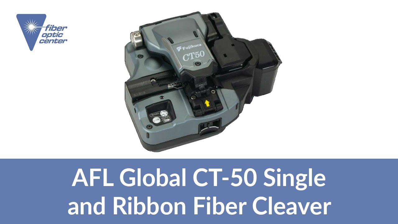 AFL CT-50 Single and Ribbon Fiber Cleaver - Available from Fiber Optic ...