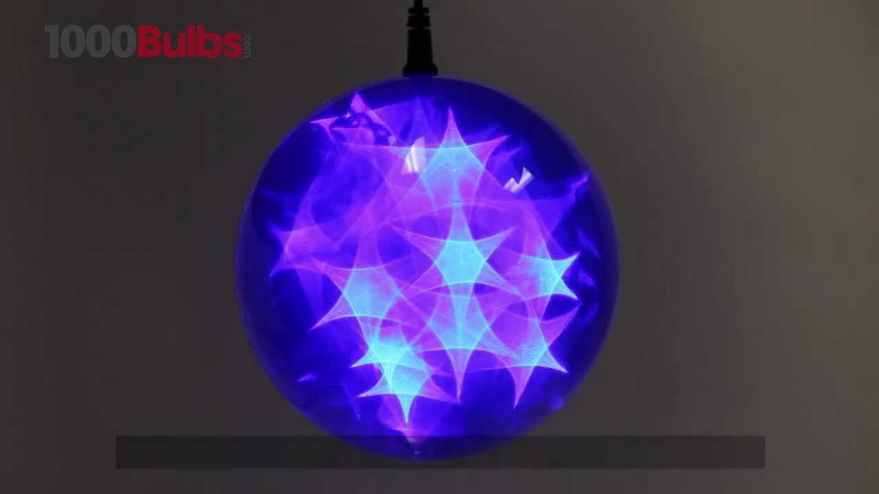 Blue LED Holographic Starfire Sphere - YouTube