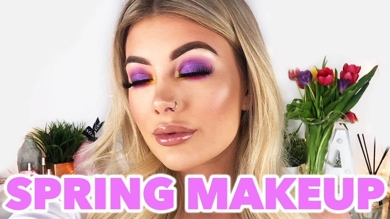 LILAC EASY SPRING MAKEUP TUTORIAL, QUEEN HOLLY BOON INSPIRED | AMY ...
