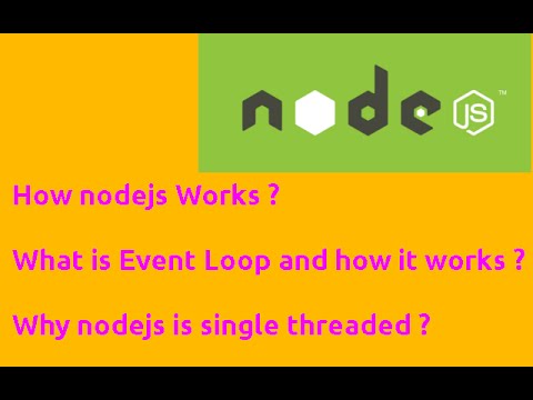 NODEJS: event loop and threads works together (HINDI) - YouTube