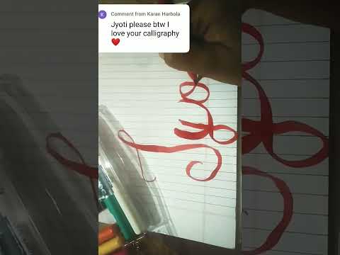 JYOTI name completed | #calligraphy | ANOKHI'S CALLIGRAPHY 💛 - YouTube