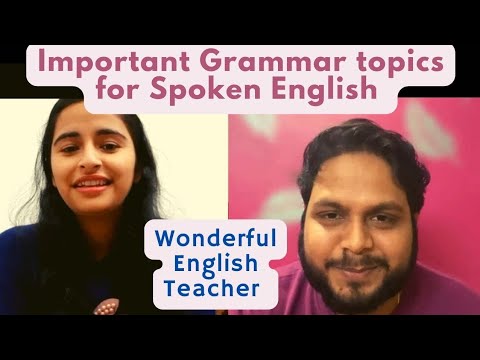 Important Grammar topics for Spoken English | English Conversation with ...