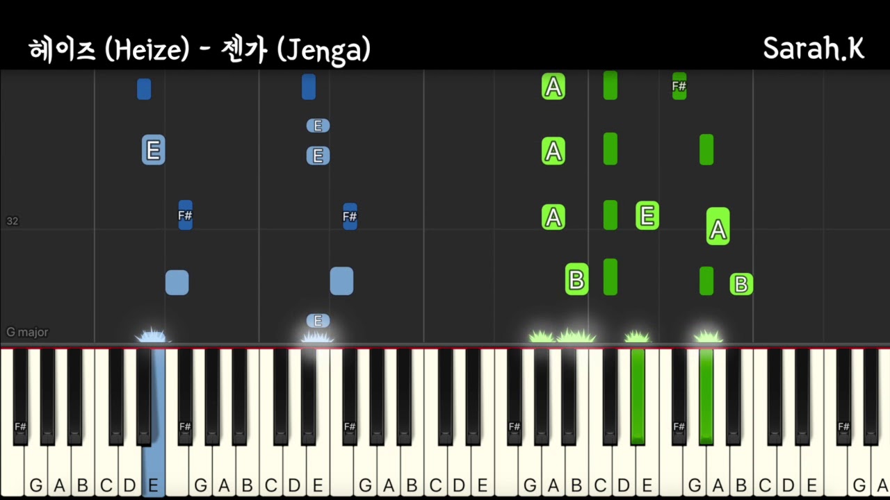 헤이즈 (Heize) - 젠가 (Jenga) [Piano Tutorial] - YouTube
