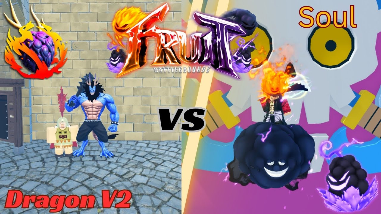 [Fruit Battlegrounds] Soul VS Dragon V2 - YouTube