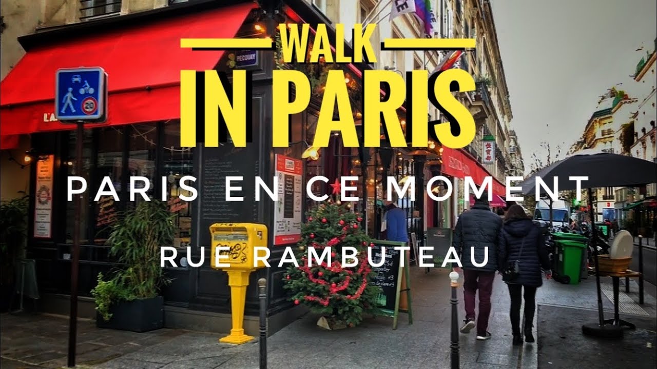 🇫🇷 WALK IN PARIS ( RUE RAMBUTEAU ) 03/12/2020 PARIS 4K - YouTube
