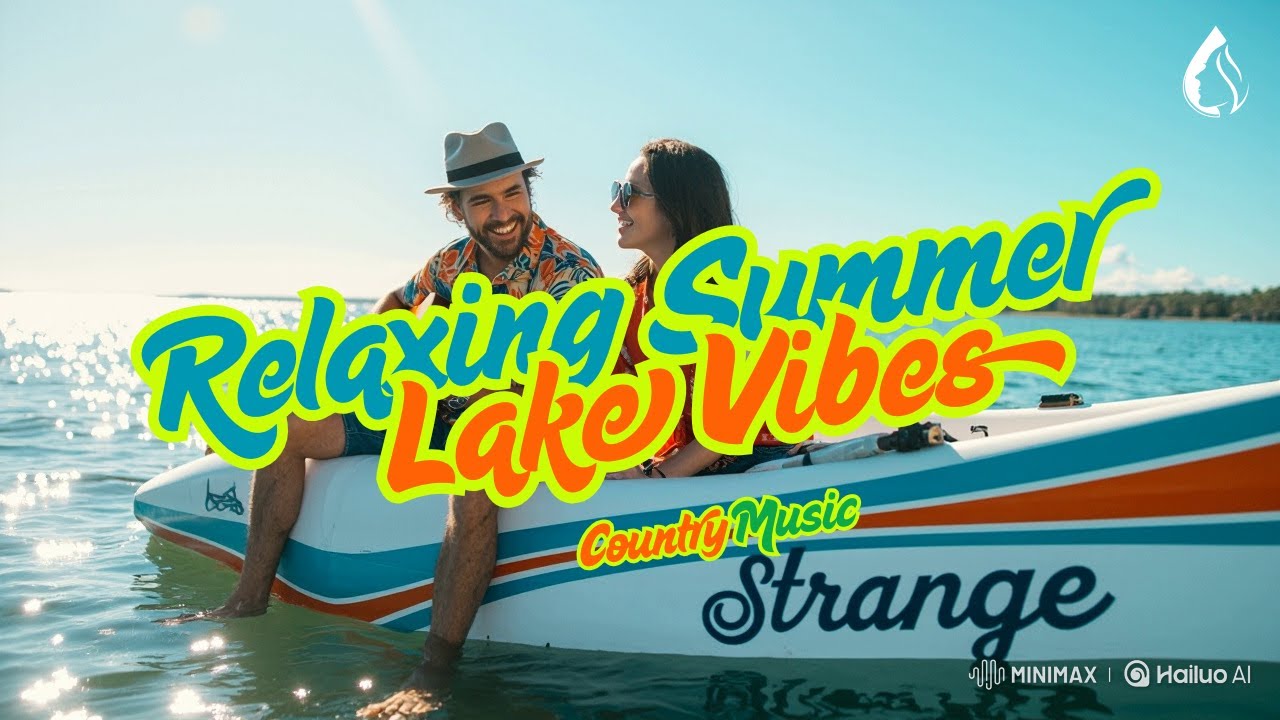 Relaxing Country Music | Summer Lake Vibes | Pontoon Boat Ambiencefor ...