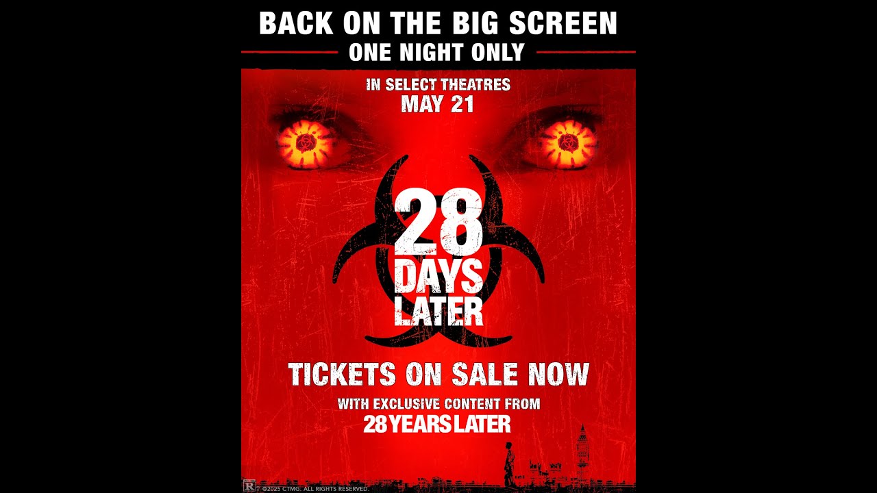 28 Days Later returns to the big screen for one night only - YouTube
