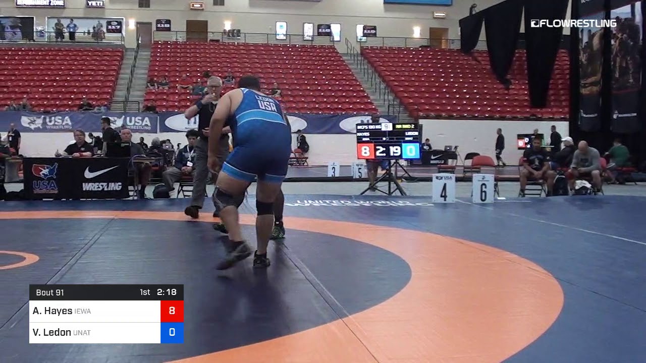 130 Kg Rr Rnd 2 Aaron Hayes IEWA Vs Victor Ledon Unattached - YouTube